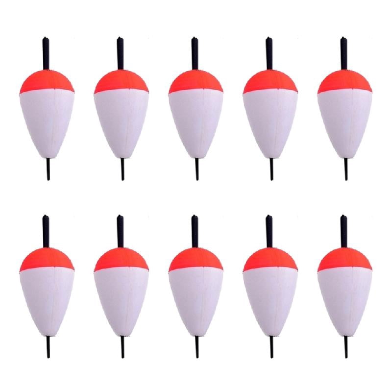 10Pcs Foam Fishing Float Bobber Hard Foam Buoys Sea Rock Fishing ...