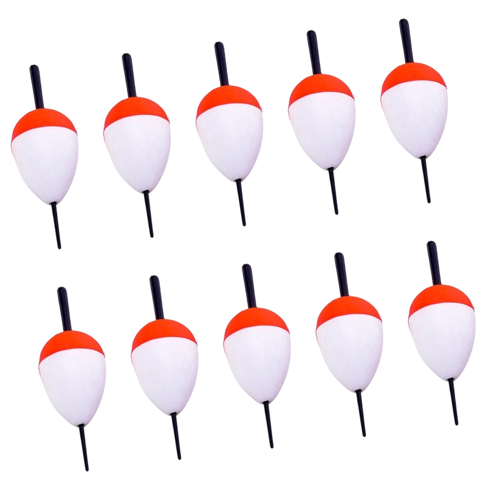 10Pcs Foam Fishing Float Bobber Hard Foam Buoys Sea Rock Fishing ...