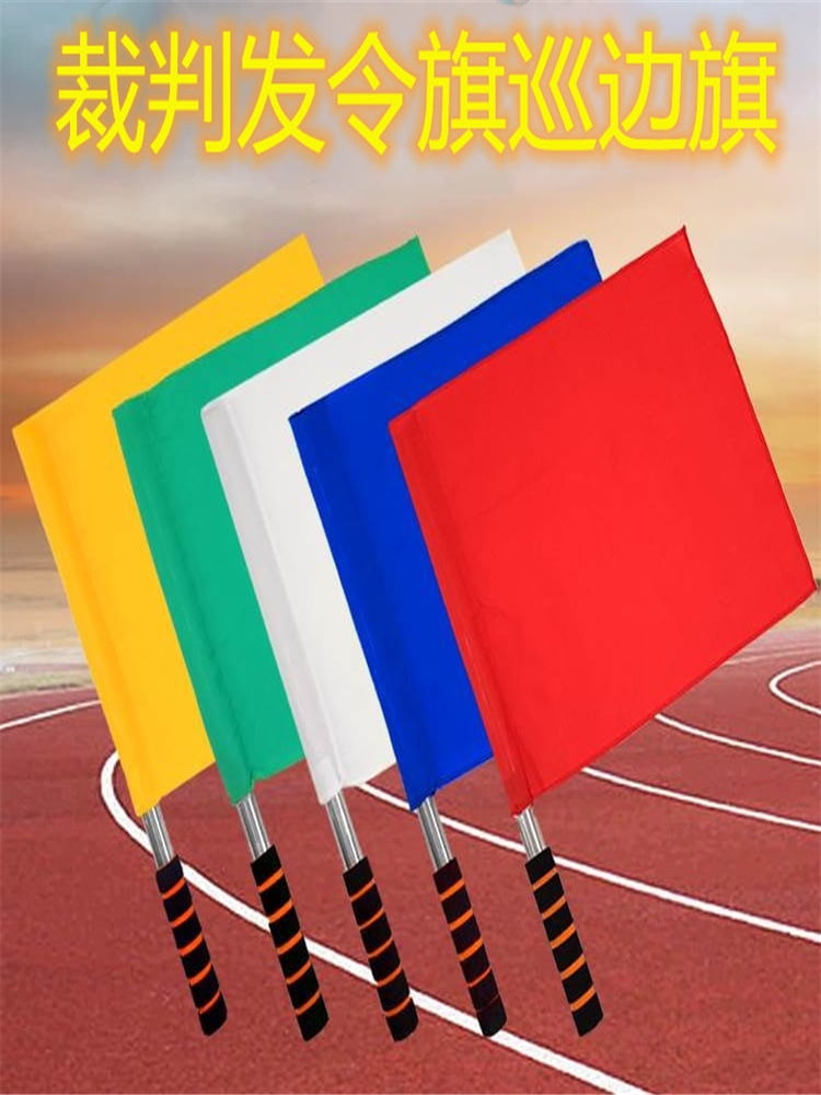 10Pcs Football Soccer Referee Flags Sports Match Flags Referee ...