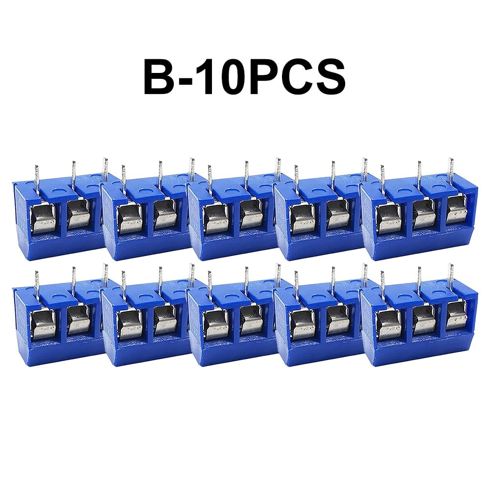 10Pcs For Pcb Terminal Block Connector Pitch 5.0Mm For Kf301 Straight ...