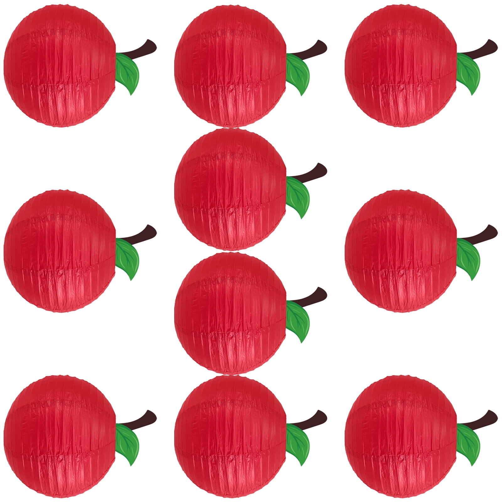 10Pcs Fruit Shape Paper Lamp Ornament Folding Paper Light Classroom ...