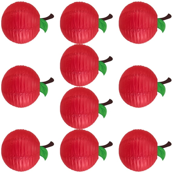 10Pcs Fruit Shape Paper Lamp Ornament Folding Paper Light Classroom ...