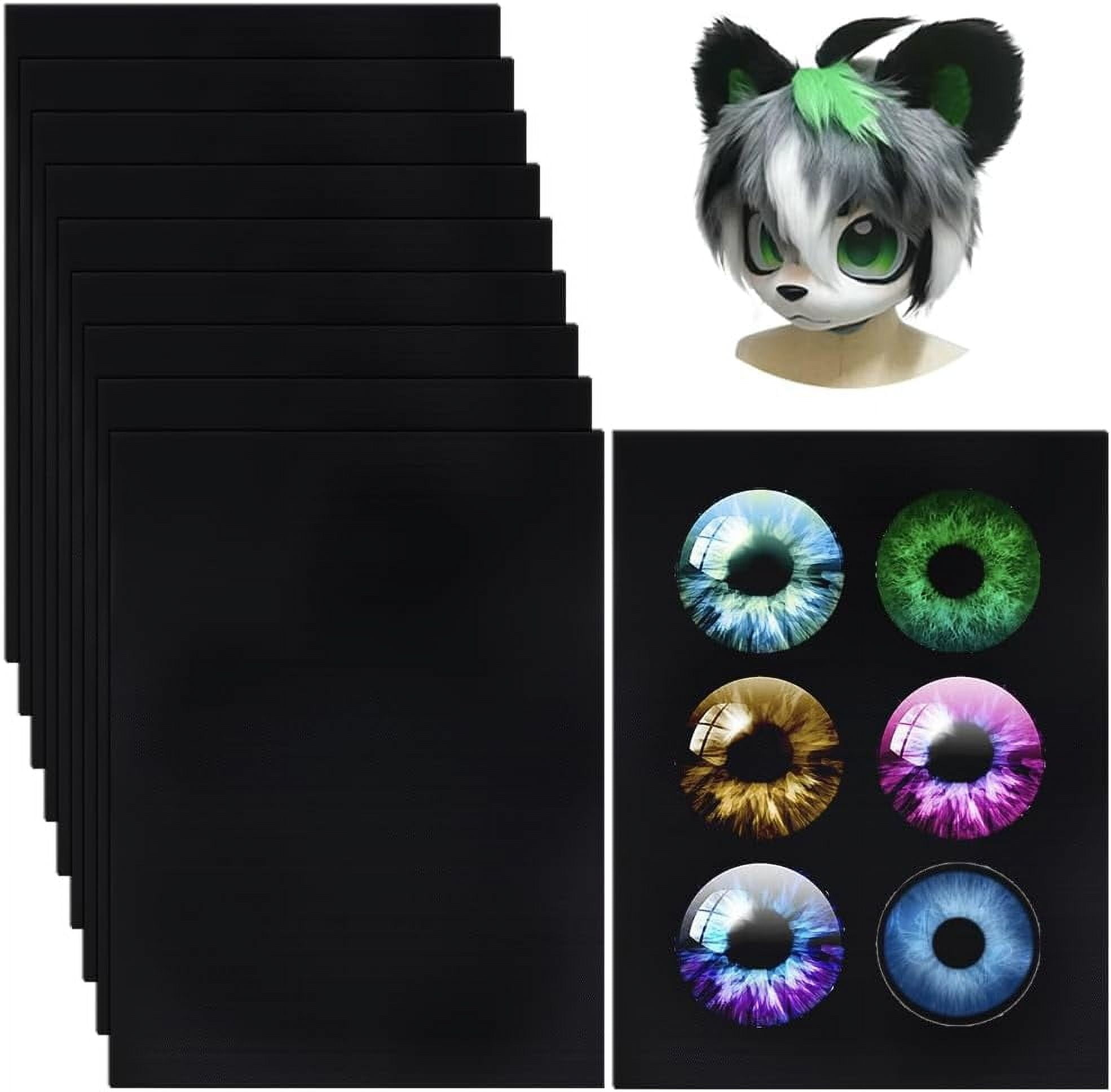 10Pcs Fursuit Eye Mesh 11.8x8.6 Inch Black Costume Eye Net 0.5mm PVC ...