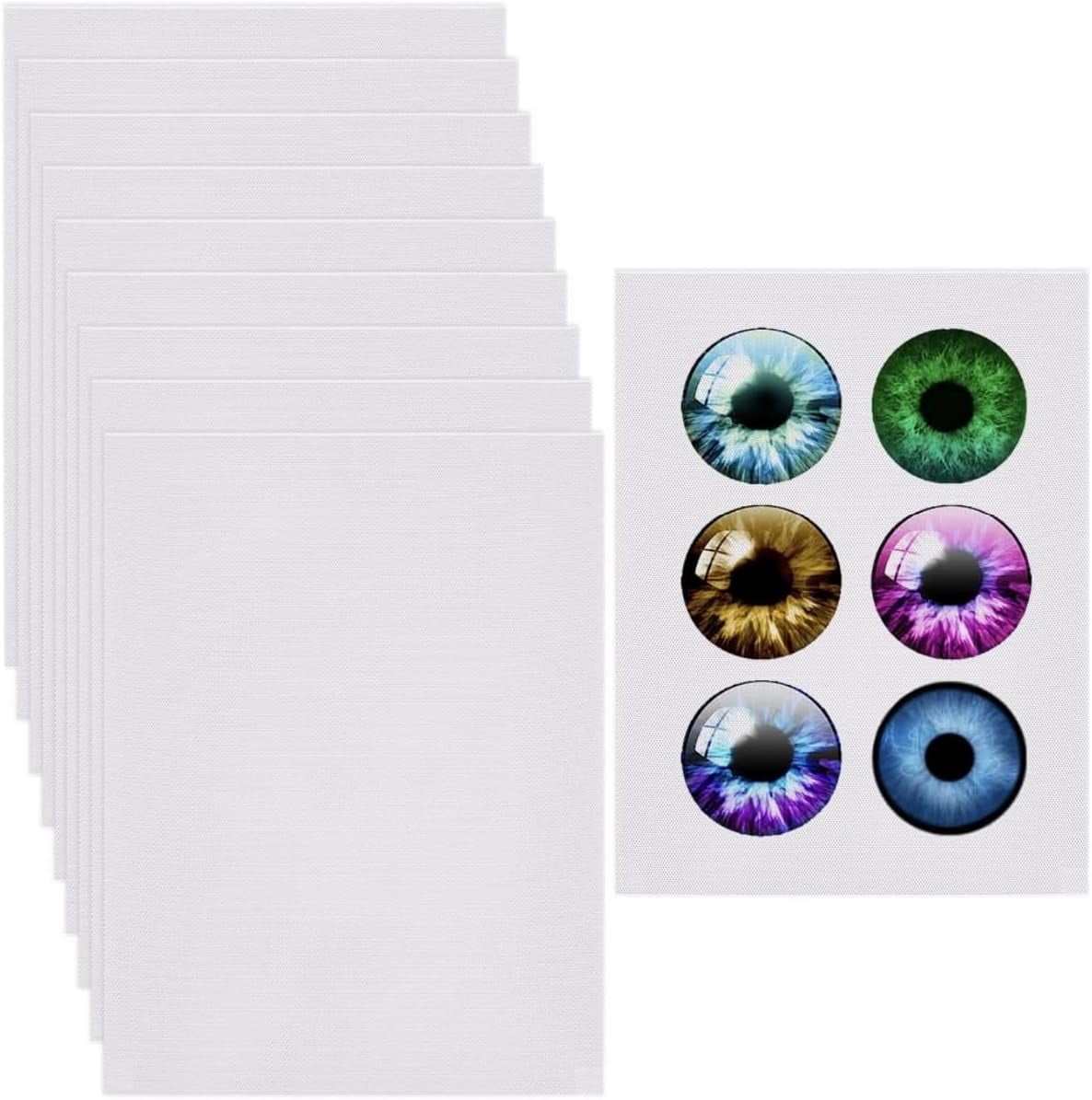 10Pcs Fursuit Eye Mesh 11.8x8.6 Inch White PVC Dust Mesh 0.8mm Costume ...