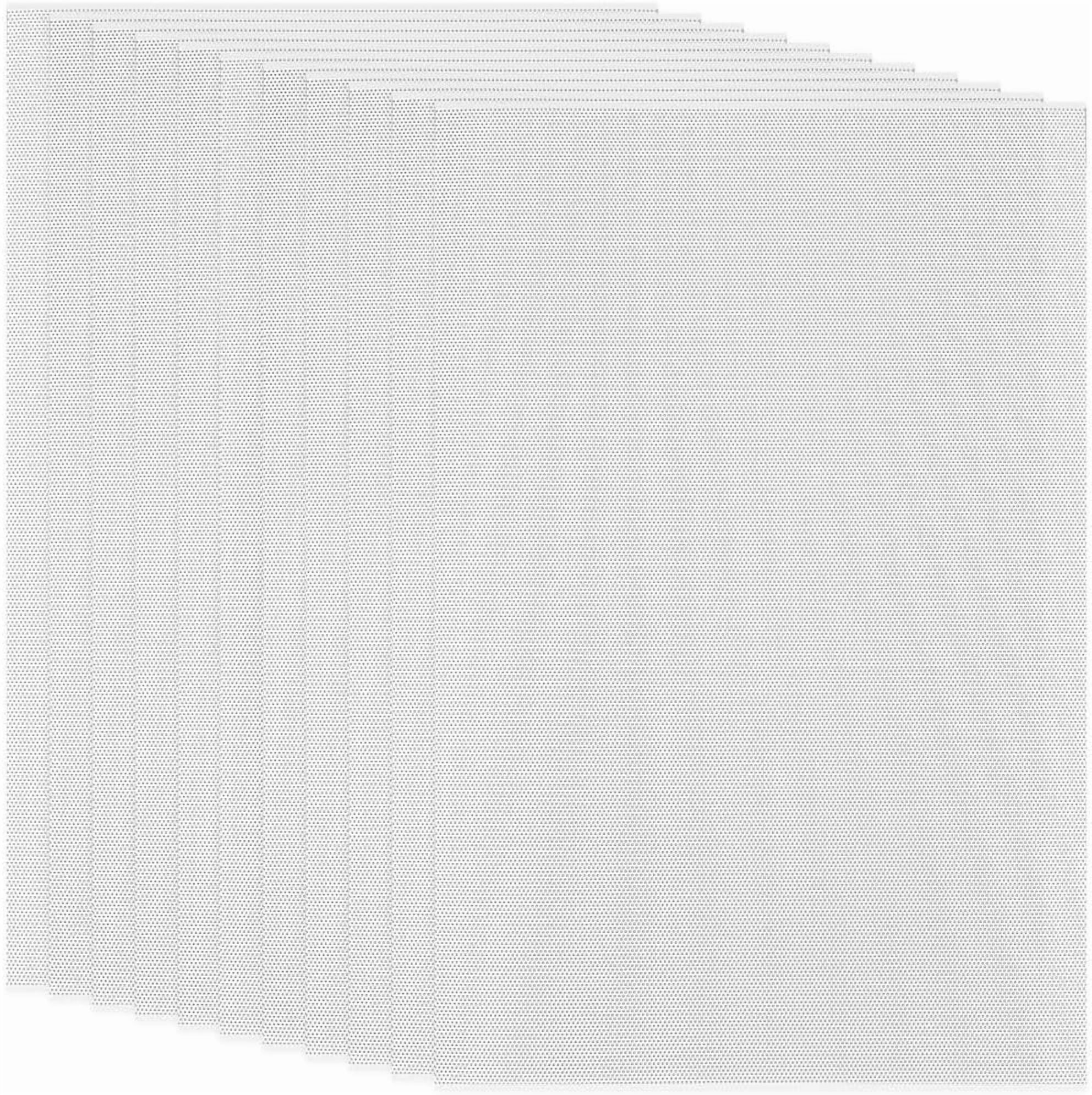 10Pcs Fursuit Eye Mesh White 11.81x7.87in PVC Plastic Net 0.8mm Hole ...