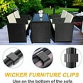 10Pcs Garden Furniture Clips Anti-Deformed Rattan Furniture Connectors ... 10Pcs Garden Furniture Clips Anti-Deformed Rattan Furniture Connectors ...