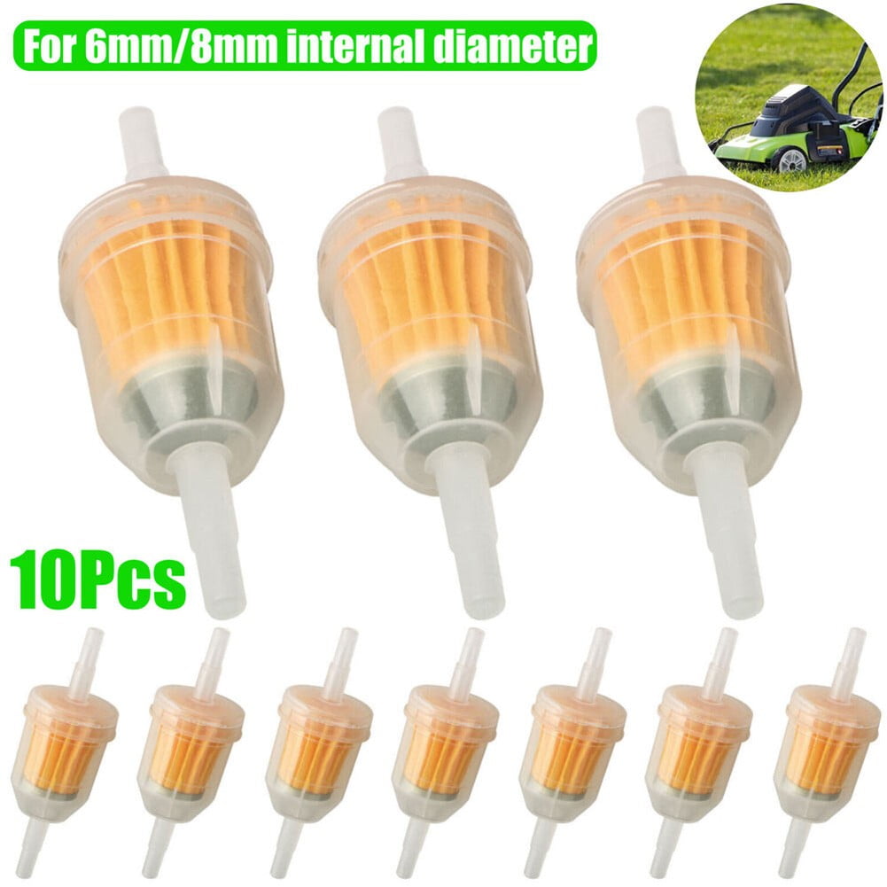 10Pcs Gas Pre-Filter Gas Inline Fuel Filters for Motorcycle Lawn Mower ...
