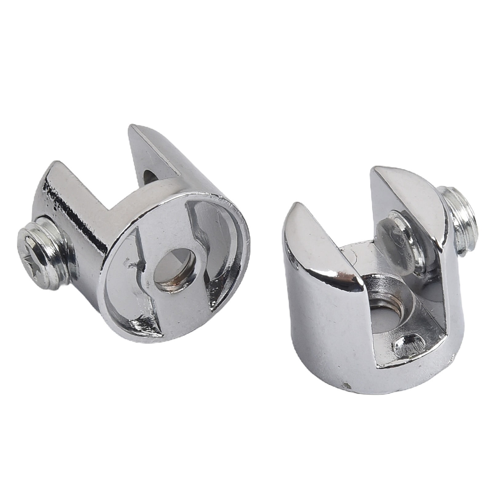 10Pcs Glass Shelf Support Clamp Brackets Clip Chrome Shelves 6-8Mm Clip ...