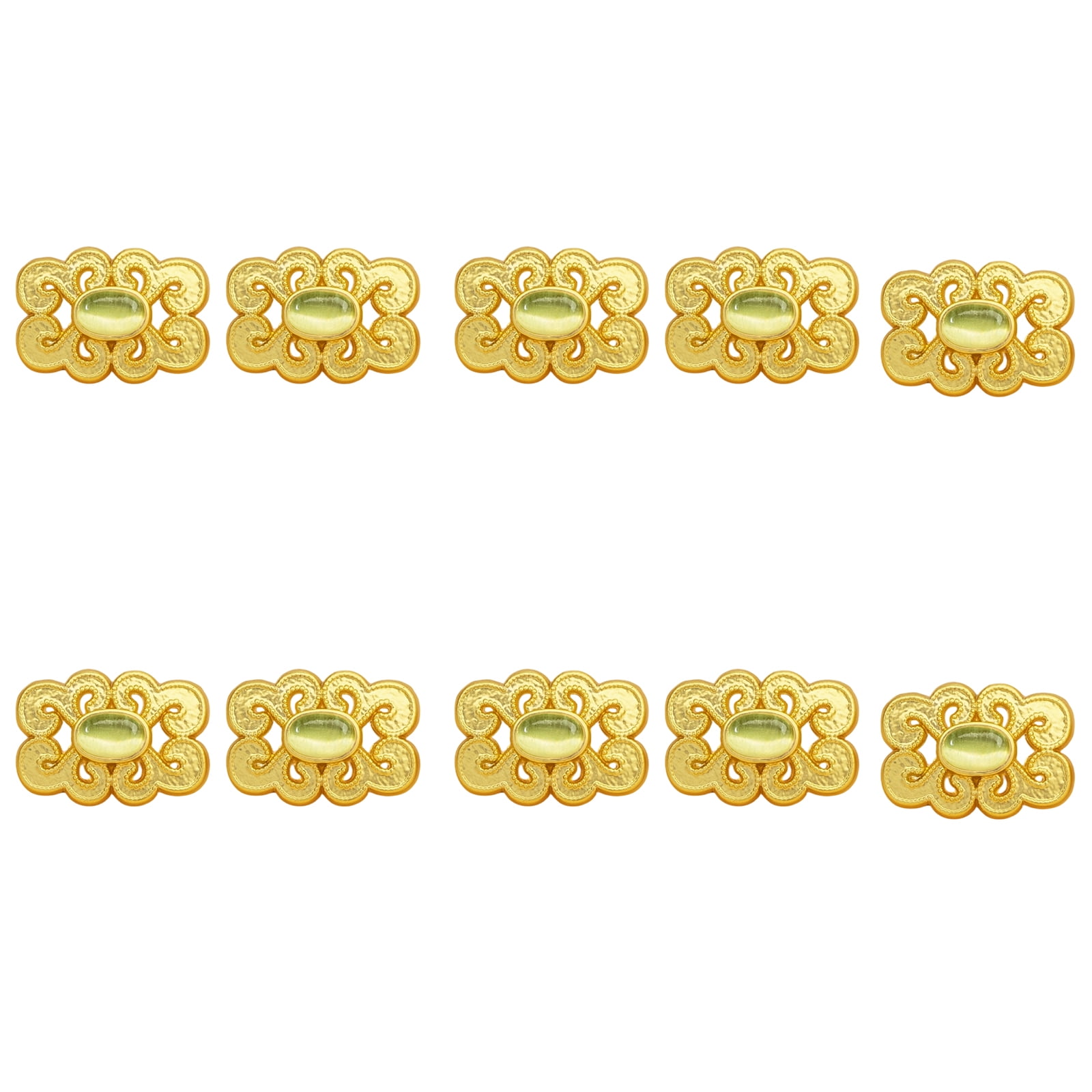 10Pcs Glossy Alloy Buttons Sewing Buttons Fasteners For Costume Jackets ...