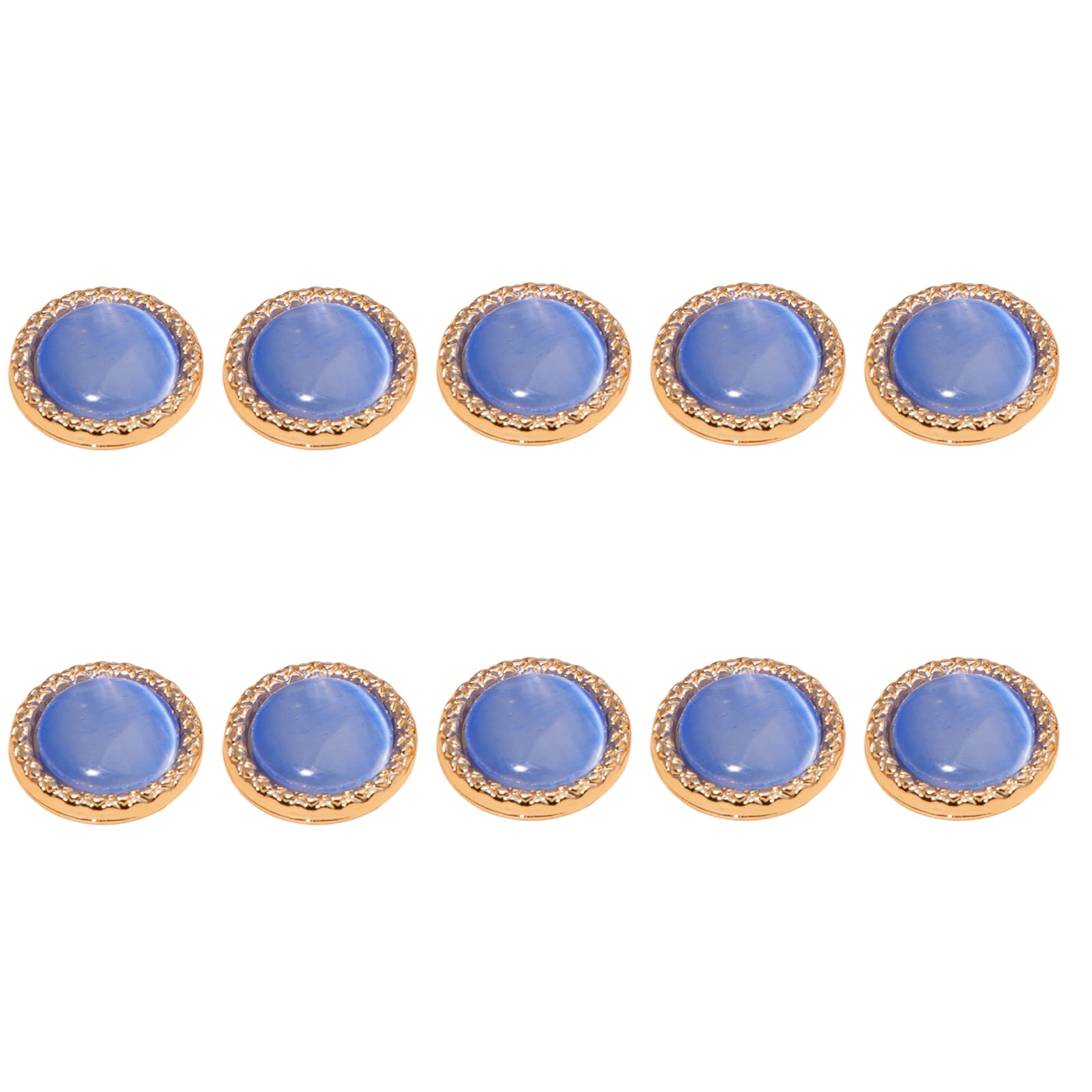10Pcs Glossy Alloy Buttons Sewing Buttons Fasteners For Costume Jackets ...