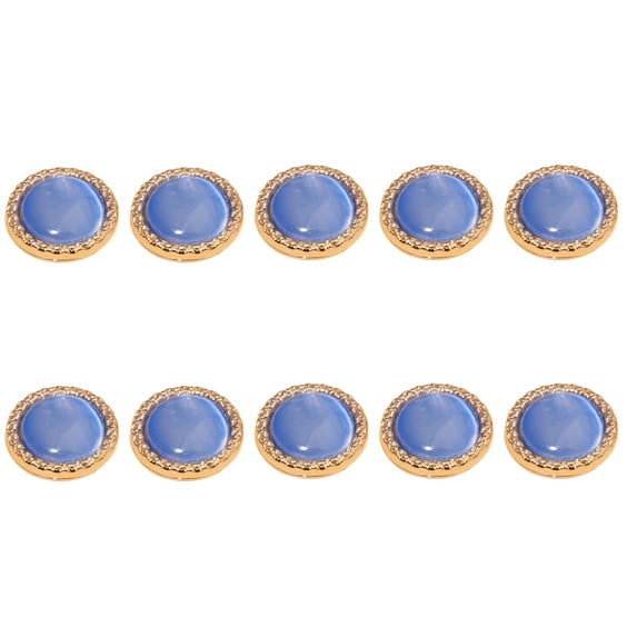 10Pcs Glossy Alloy Buttons Sewing Buttons Fasteners For Costume Jackets ...