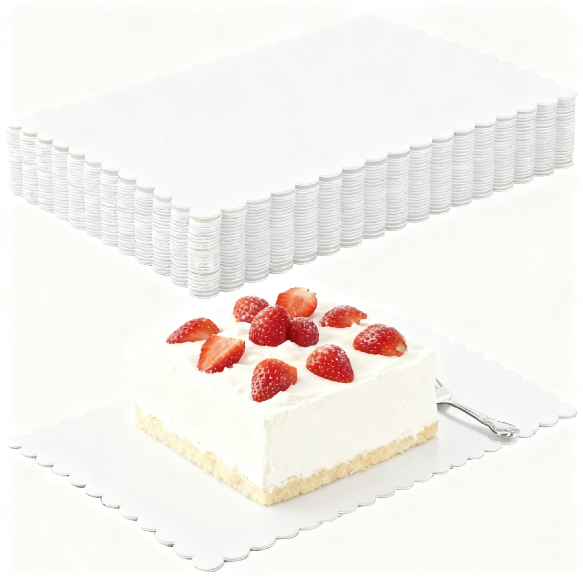 10Pcs Gold Cake Boards, 14 x 10 Inch Rectangular Cardboard Cake Base ...
