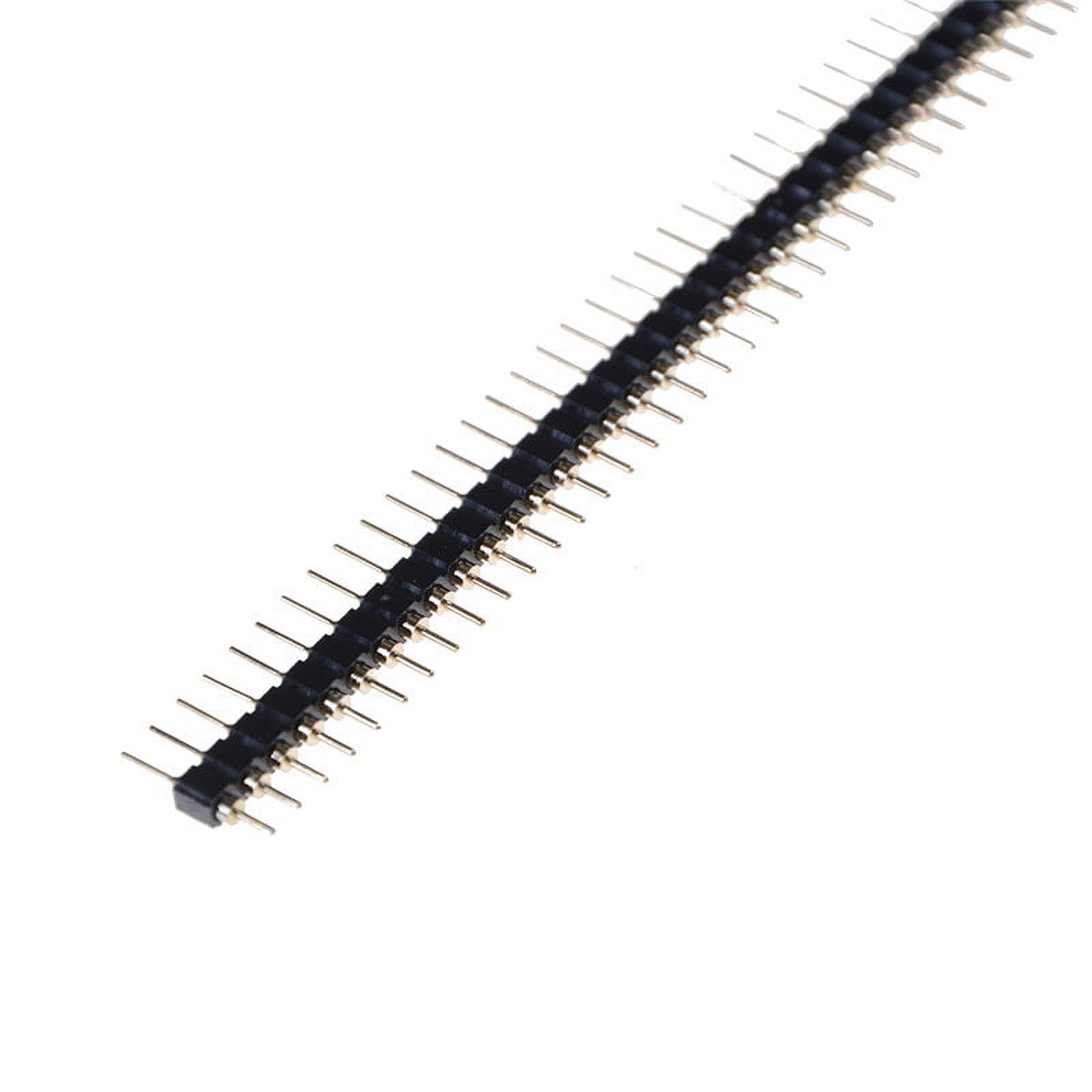 10Pcs Gold Plated 2.54mm 40 Pin Single Row Straight Round Pin Header ...