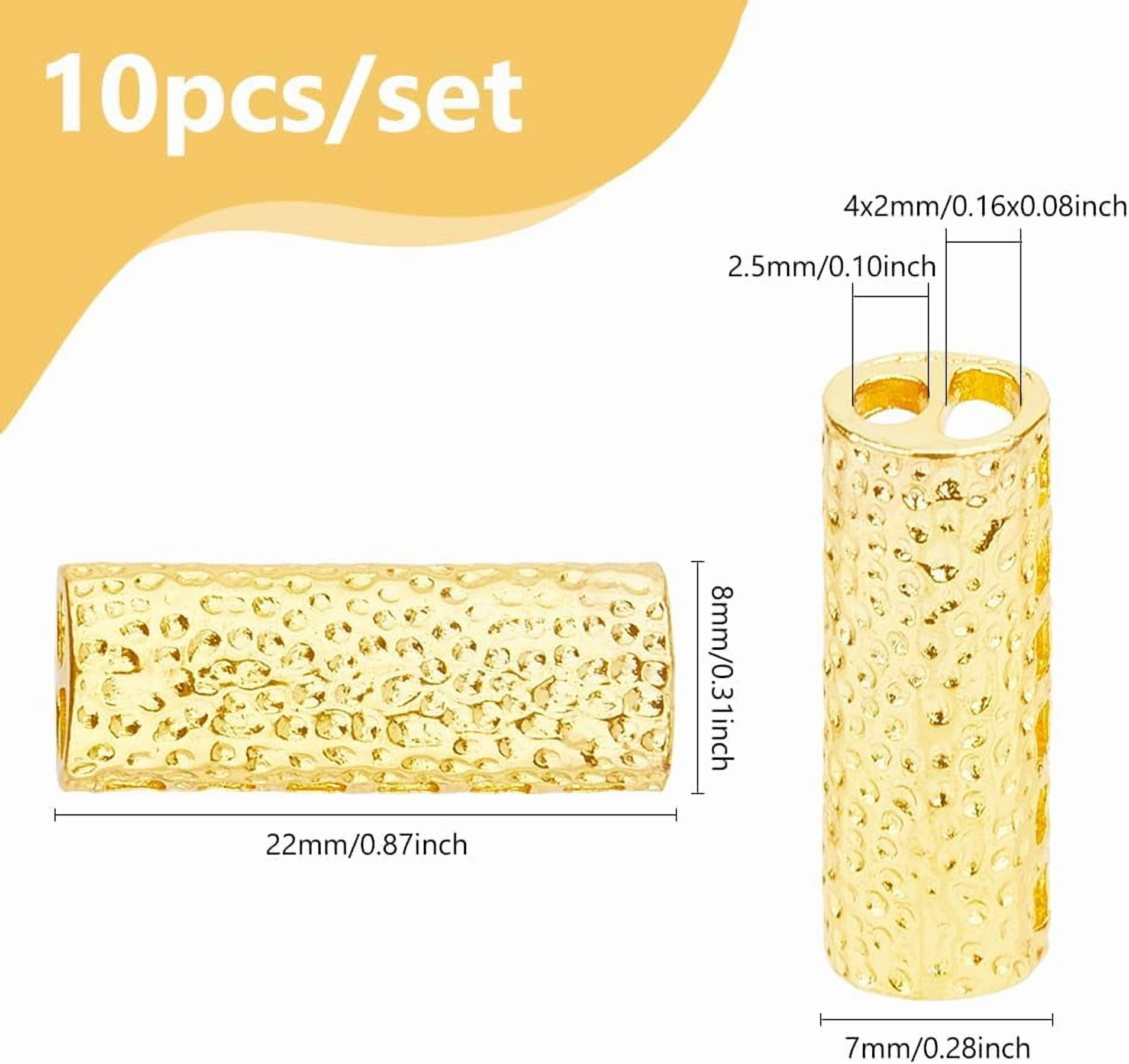 10Pcs Golden Bead Connectors for Watch Bands - Alloy Watch Jewelry ...