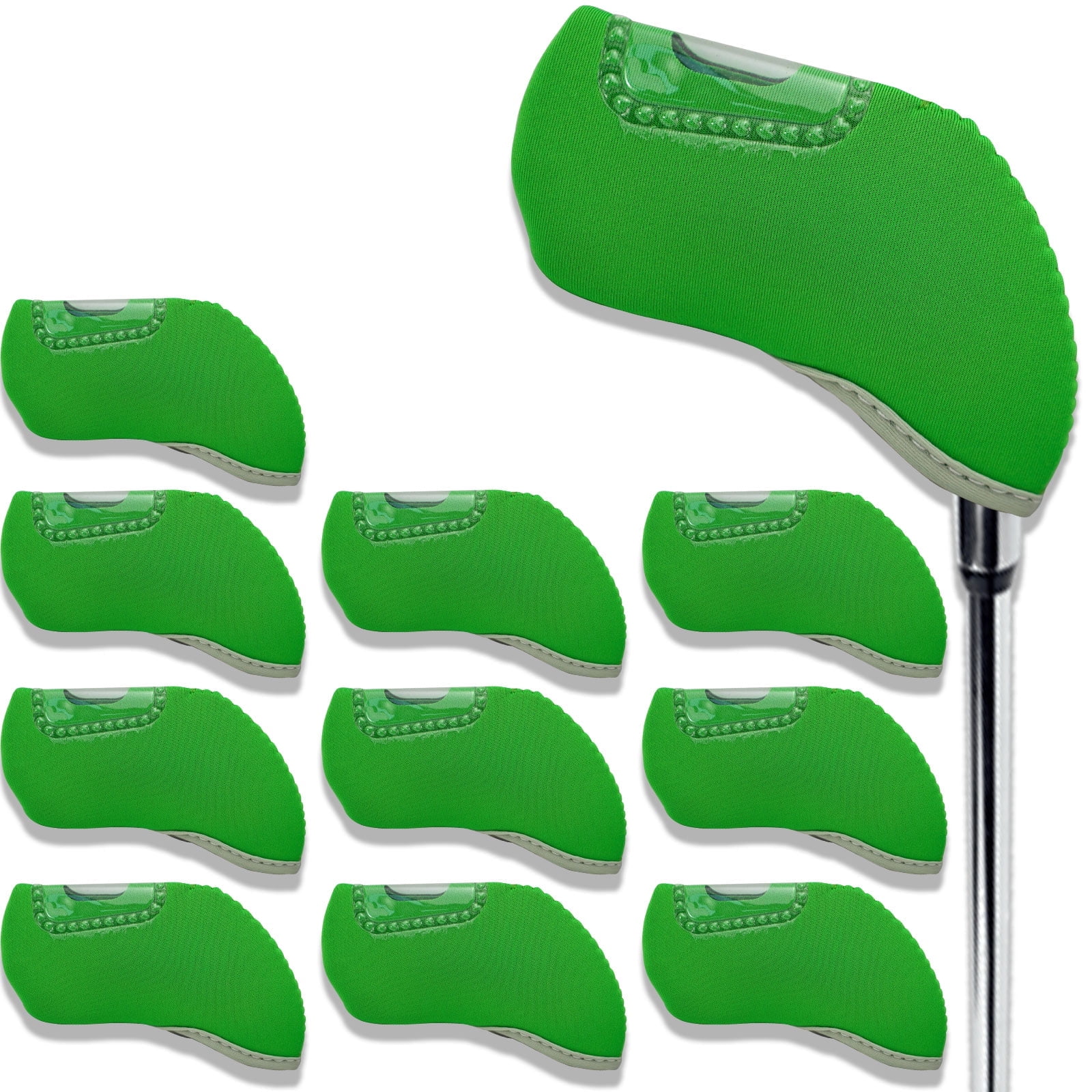 10Pcs Golf Covers Golf Wedge Headcovers Golf Club with See Through ...