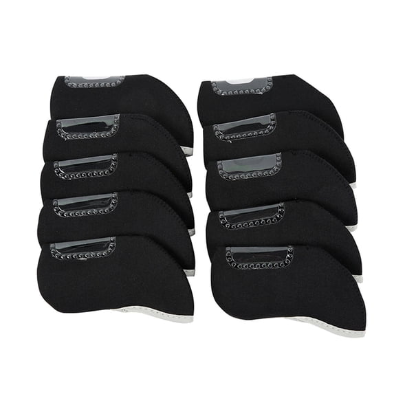 10Pcs Golf Iron Club Head Covers, Transparent Window, Waterproof ...