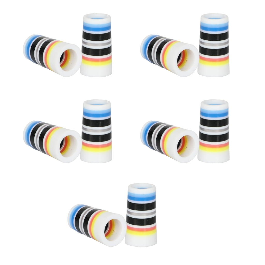 10Pcs Golfing Iron Ferrules Colorful Striped Golfing Iron Ferrules Fit ...
