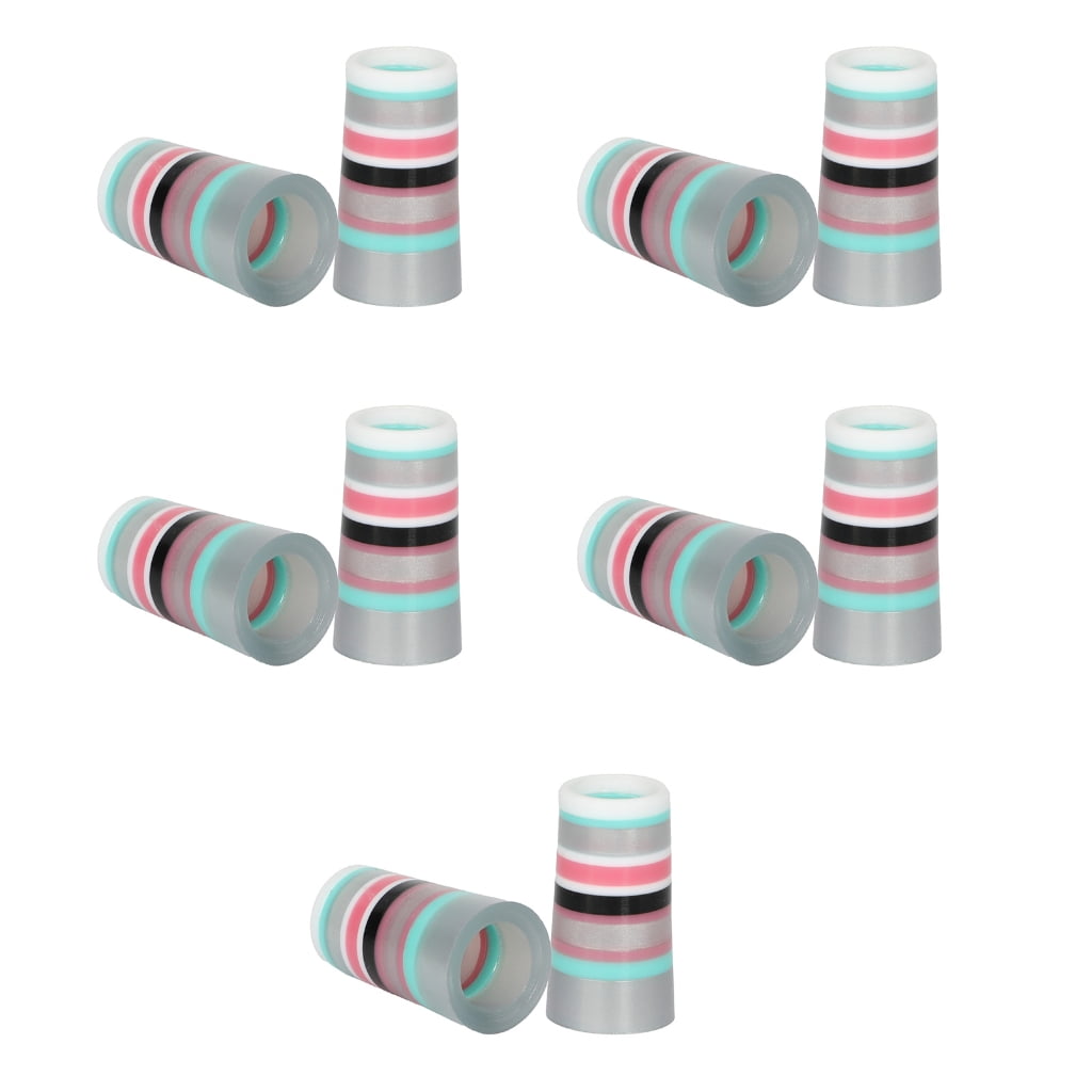 10Pcs Golfing Iron Ferrules Colorful Striped Golfing Iron Ferrules Fit ...