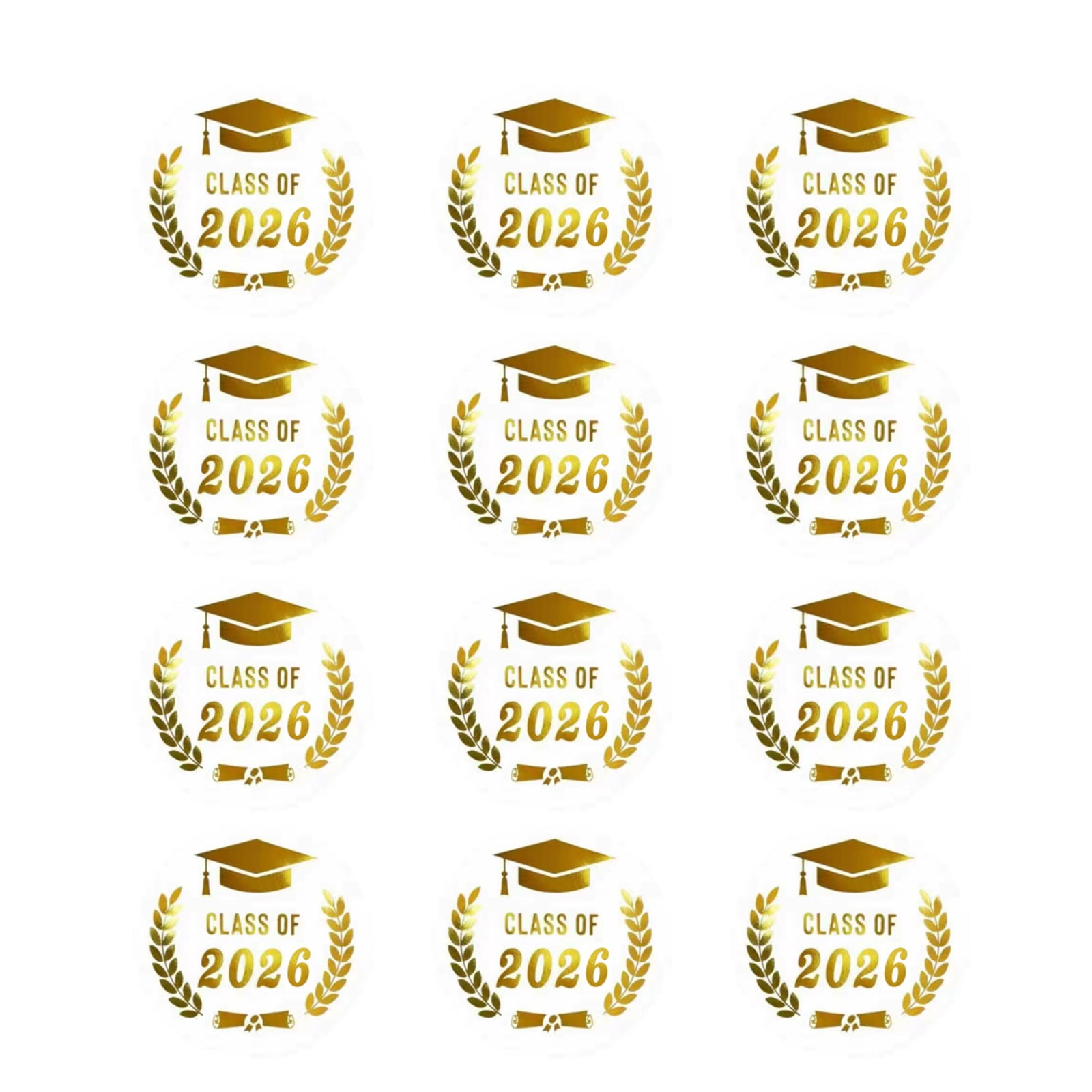 10Pcs Graduation Stickers Labels, Congrats Grad Self‑Adhesive Tags for ...
