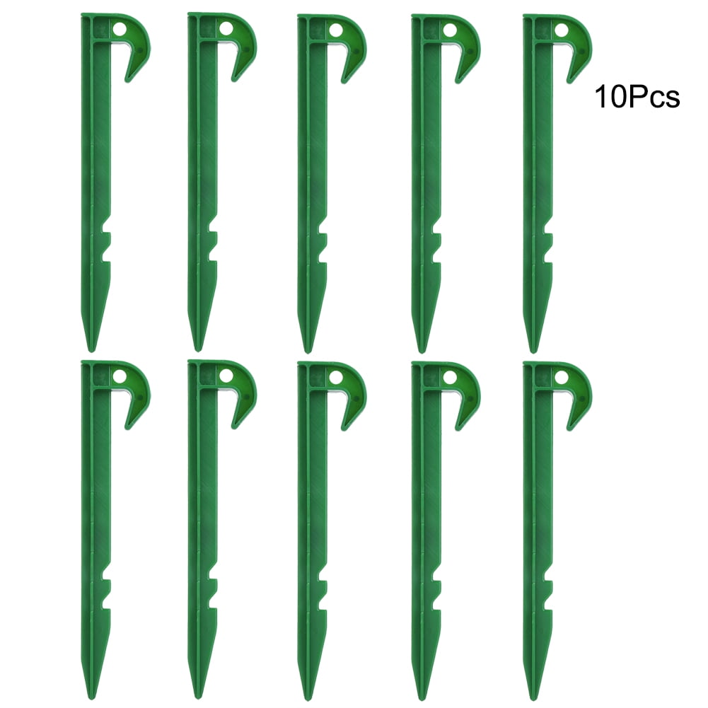 10Pcs Ground Garden Weed Barrier Fabric Shading Net Stake Fixing ...