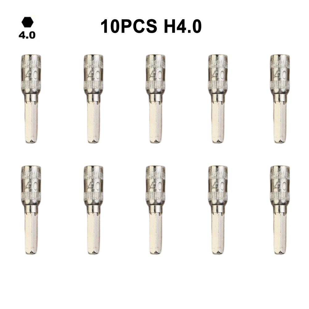 10Pcs H4 Hex Shank Socket Screwdriver Bits Set 2.5-5.5mm Nut Driver For ...