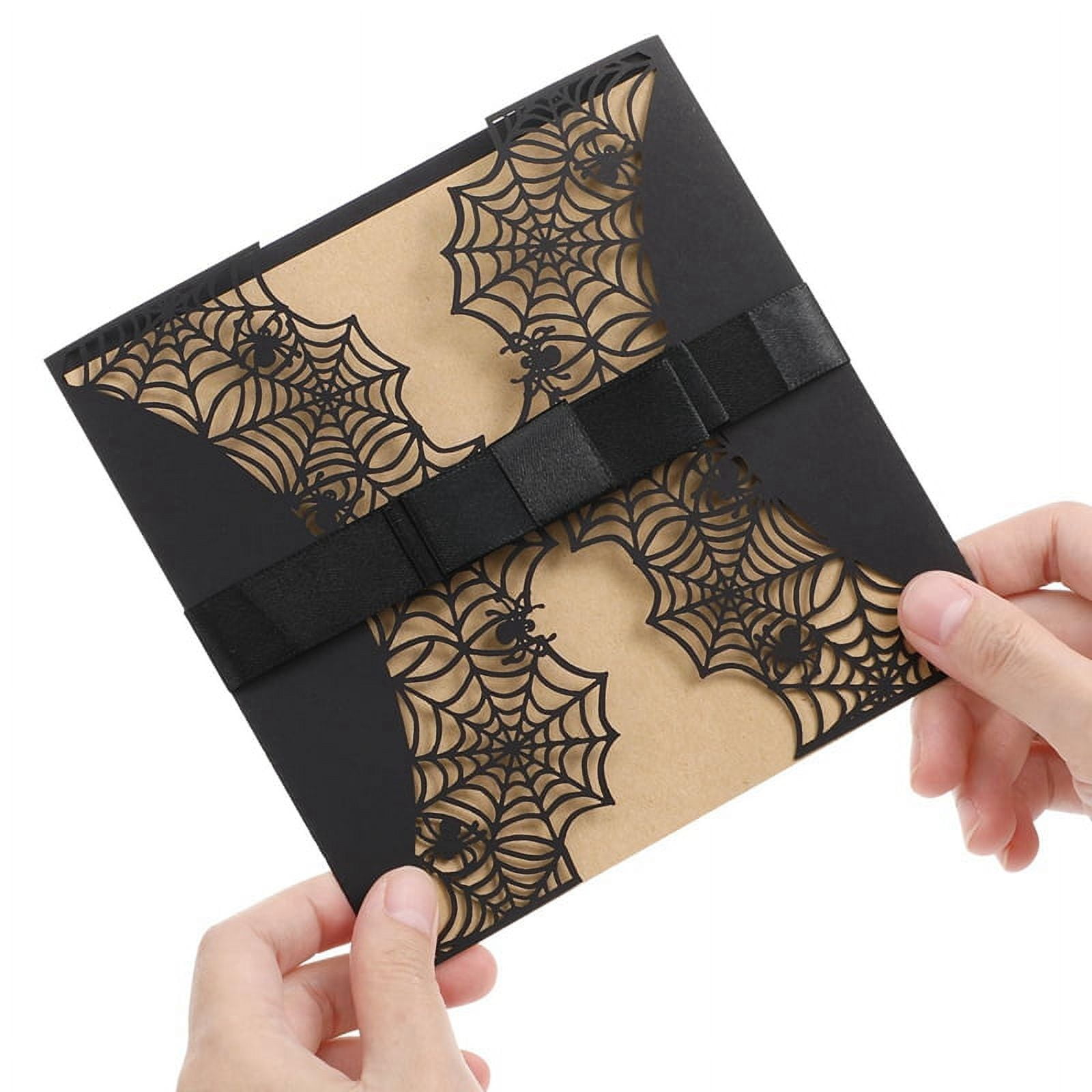10Pcs Halloween Invitations Card Hollow Horror Invitations Cards ...