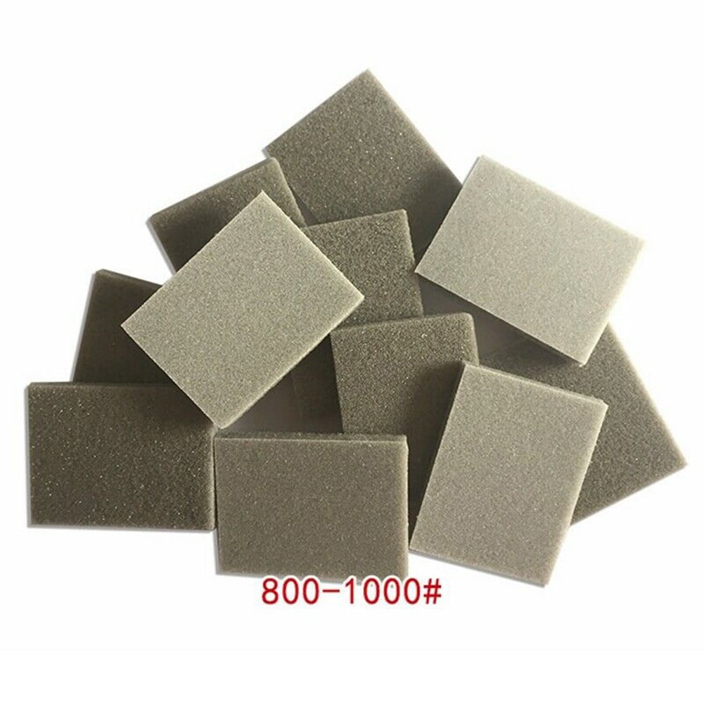 10Pcs Hand Sanding Block Sponge Set 800-1000 Grit, Ultra Fine Sanding ...
