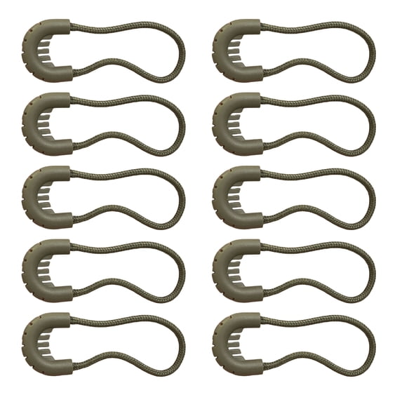 10Pcs Handbag Flexible Zippers Puller PVC Zippers Puller Outdoor ...