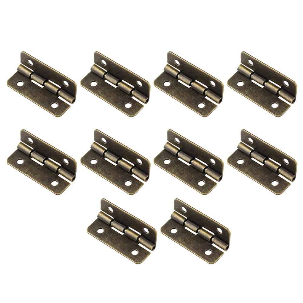 10Pcs Hardware Stainless Steel Hinges Door Connector Drawer 6 Mounting ...