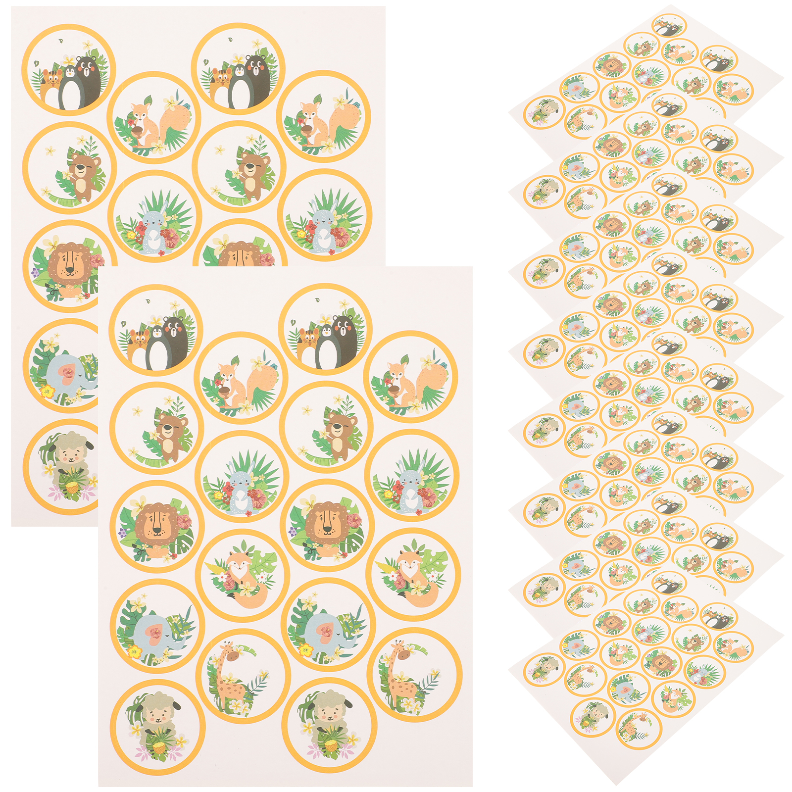 10Pcs Hawaiian Sealing Sticker Invitation Cards Stickers Sealing ...