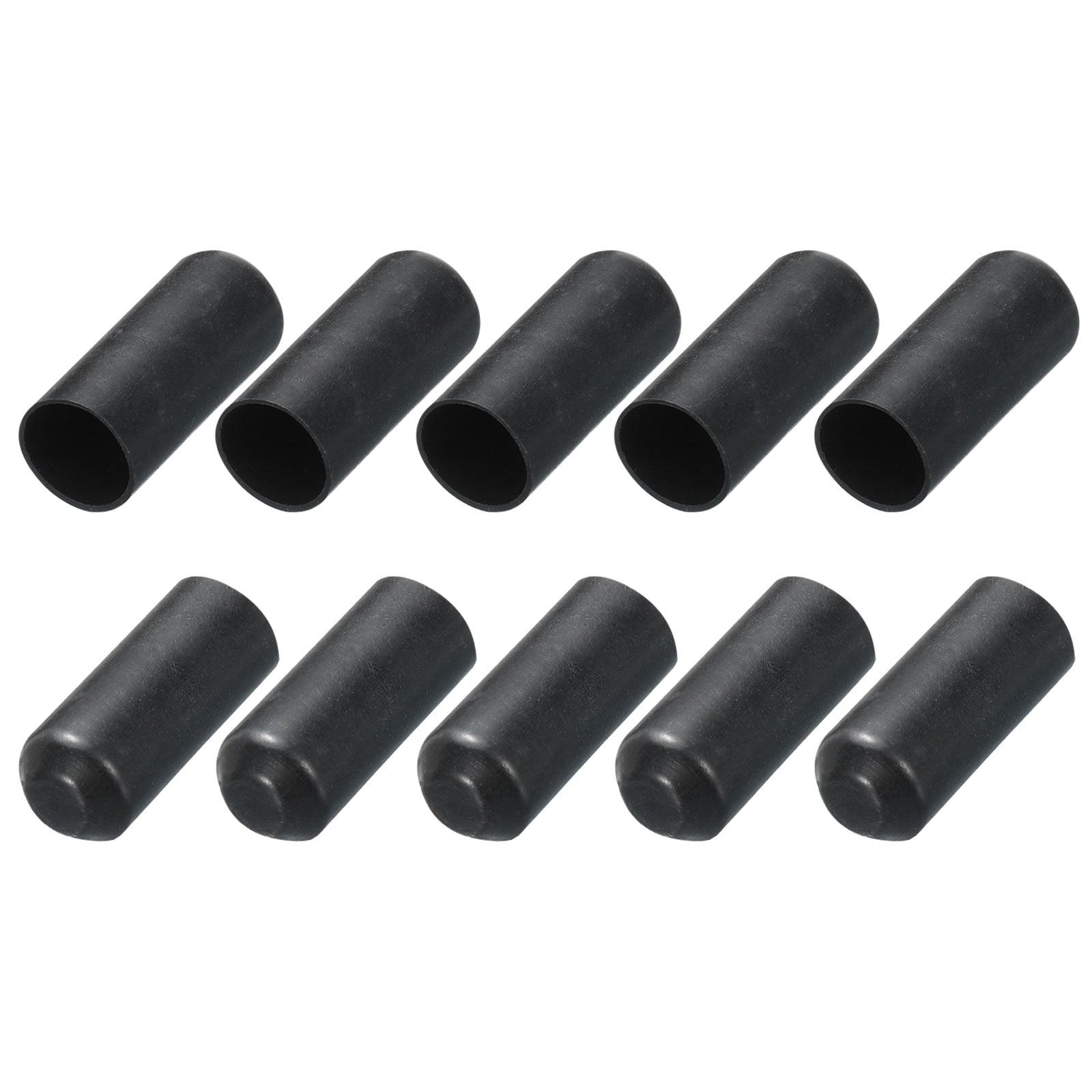 10Pcs Heat Shrink End Cap 15mm ID x 40mm L 2:1 Ratio Heat Shrink Tubing ...
