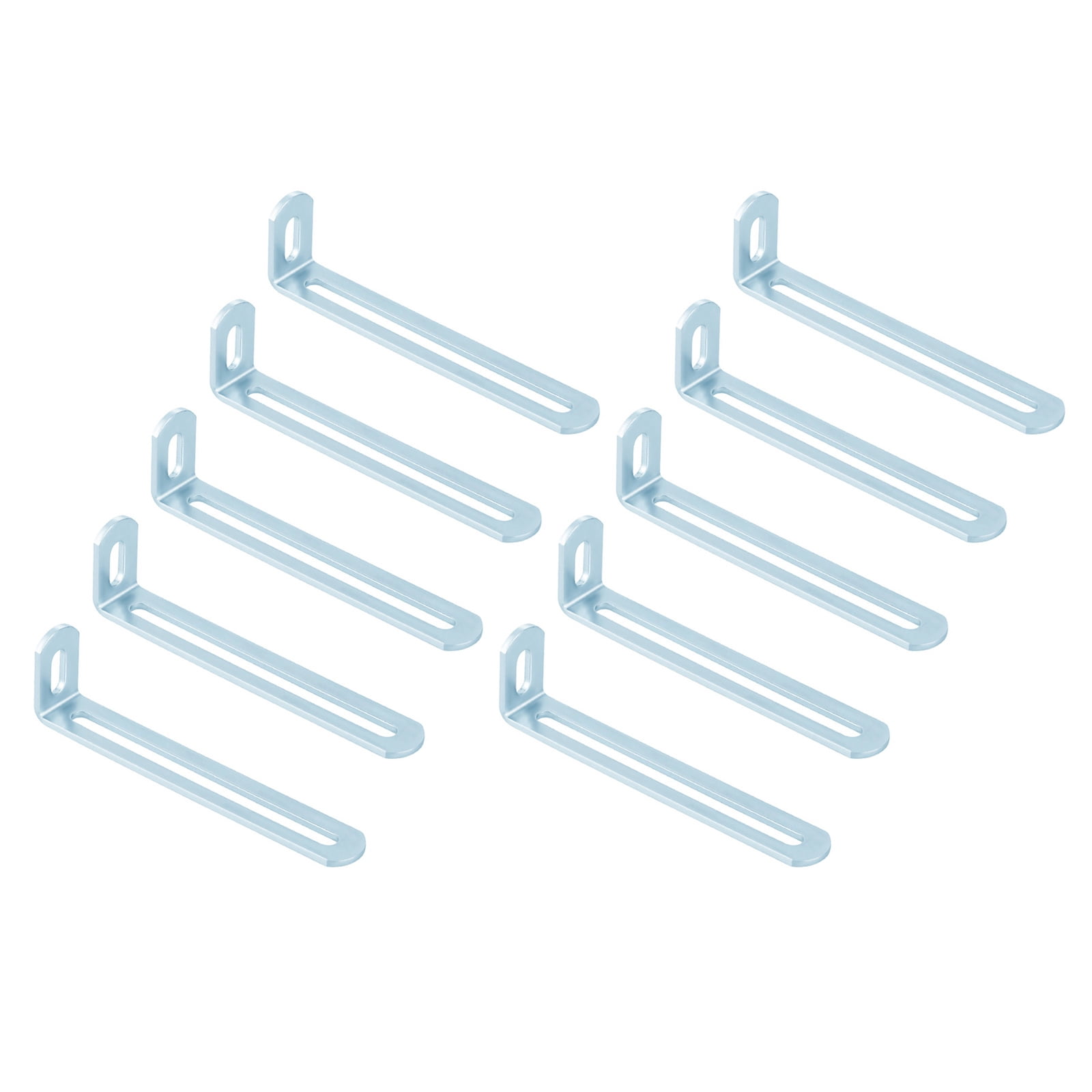 10Pcs Heavy Duty 90 Degree Right Angles Steel Brackets L Shaped Fixer ...
