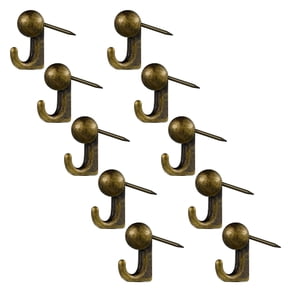 Shop Push Pin Hooks for Home Improvement Black and Clear Colors