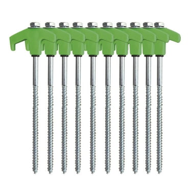 MySit 60 Pack 12" Ground Rebar Stakes Heavy Duty J Hook Ground Anchors ...