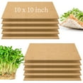 10Pcs Hemp Mats for Growing Microgreens, Jute Fiber Grow Mat Hydroponic ...
