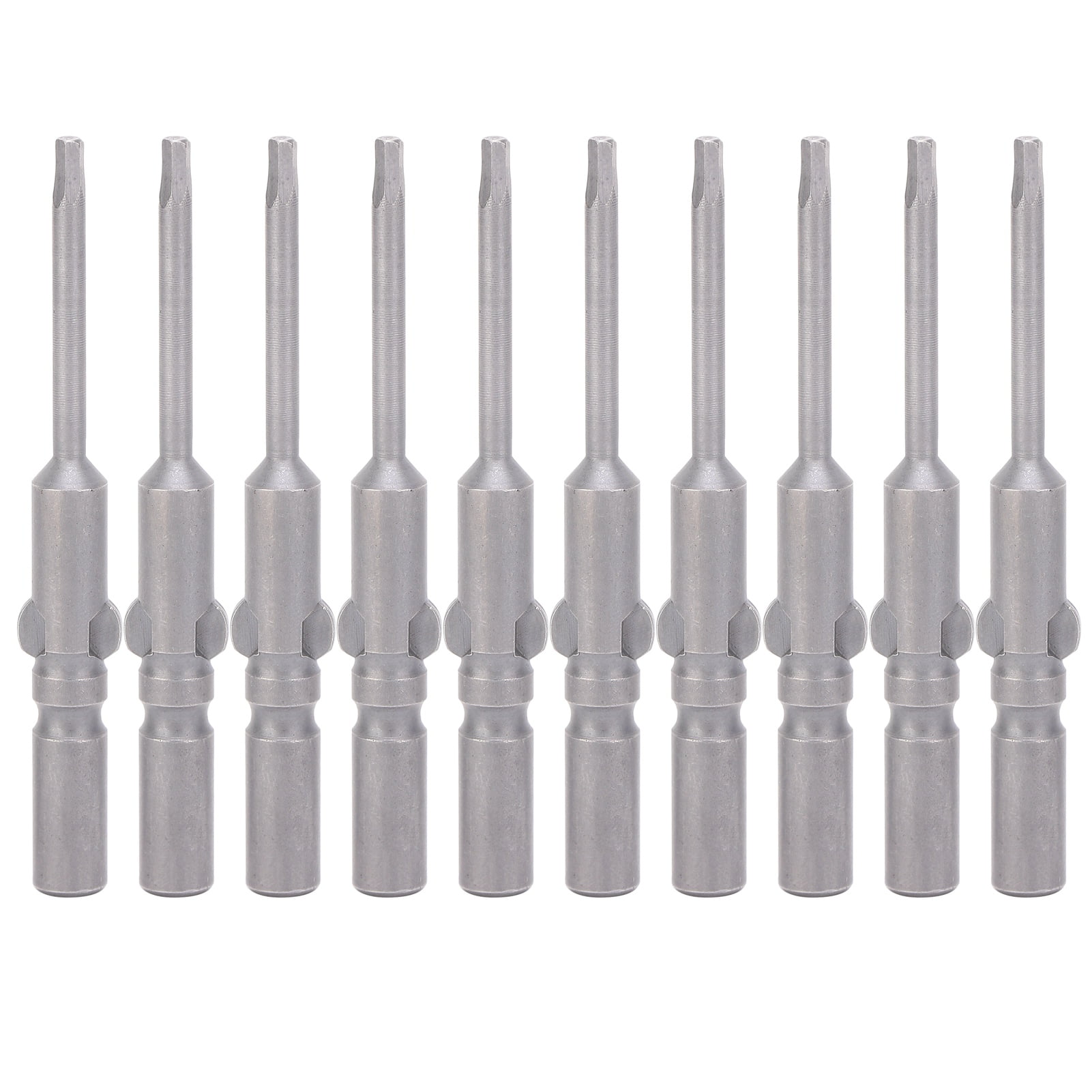10Pcs Hex Socket Screwdriver Bits Magnetic Head S2 Alloy Steel ...