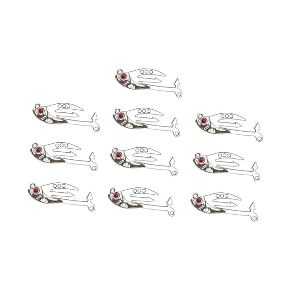 10Pcs High Metal Fishing Lure Baits Featuring Hooks And 3D Simulated ...