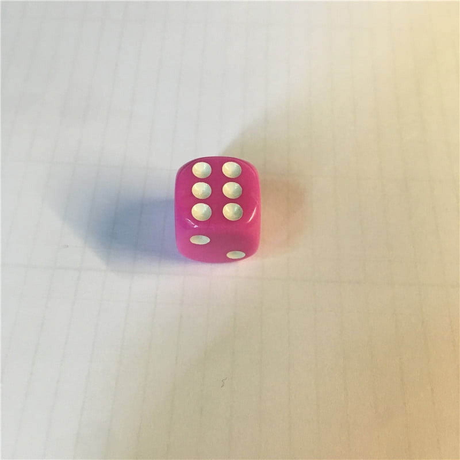 10Pcs High Quality 16mm Multi Color Six Sided Spot D6 Playing Games ...