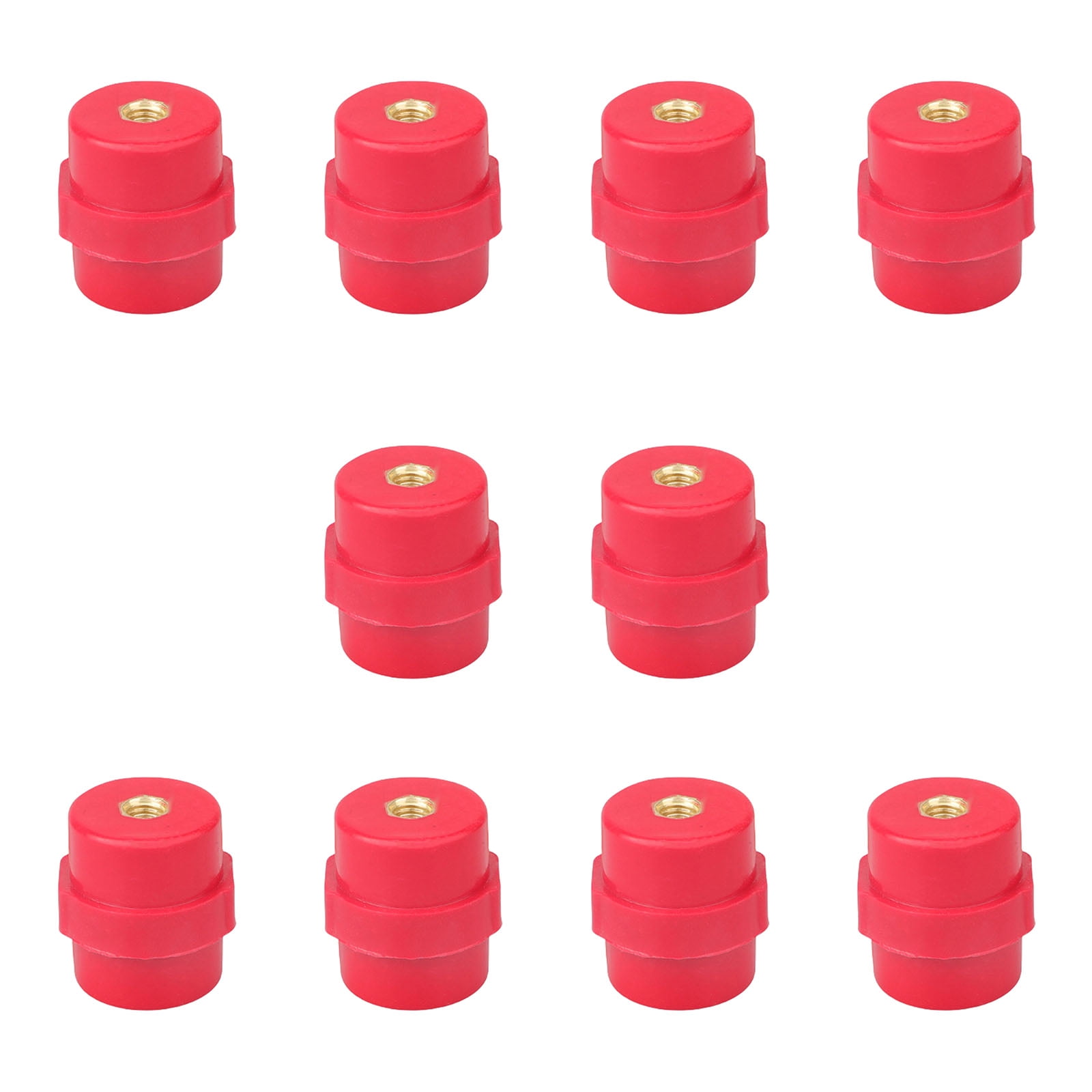 10Pcs High Strength Busbar Insulator Supporter 8mm Polyester Standoff ...