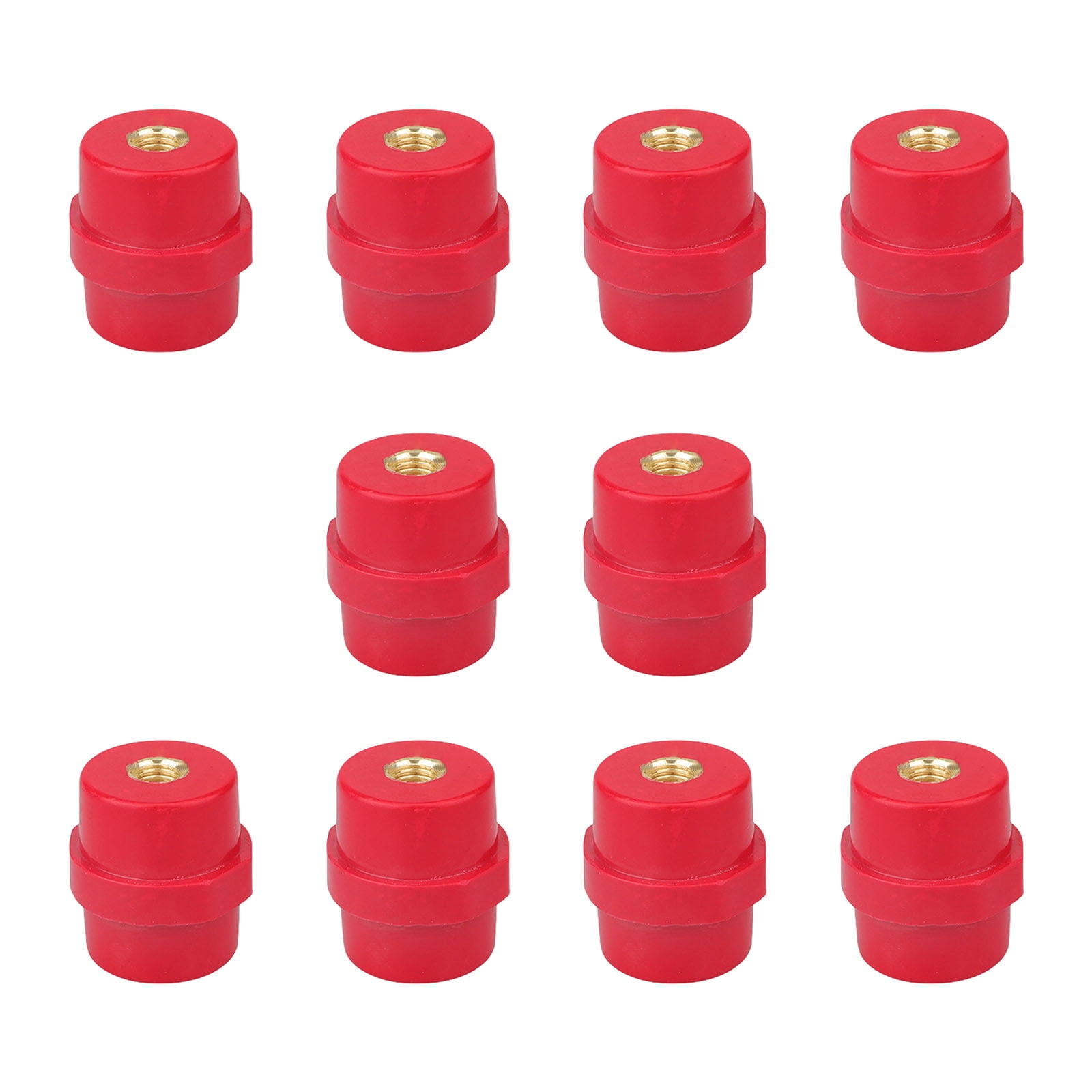 10Pcs High Strength Busbar Insulator Supporter 8mm Polyester Standoff ...