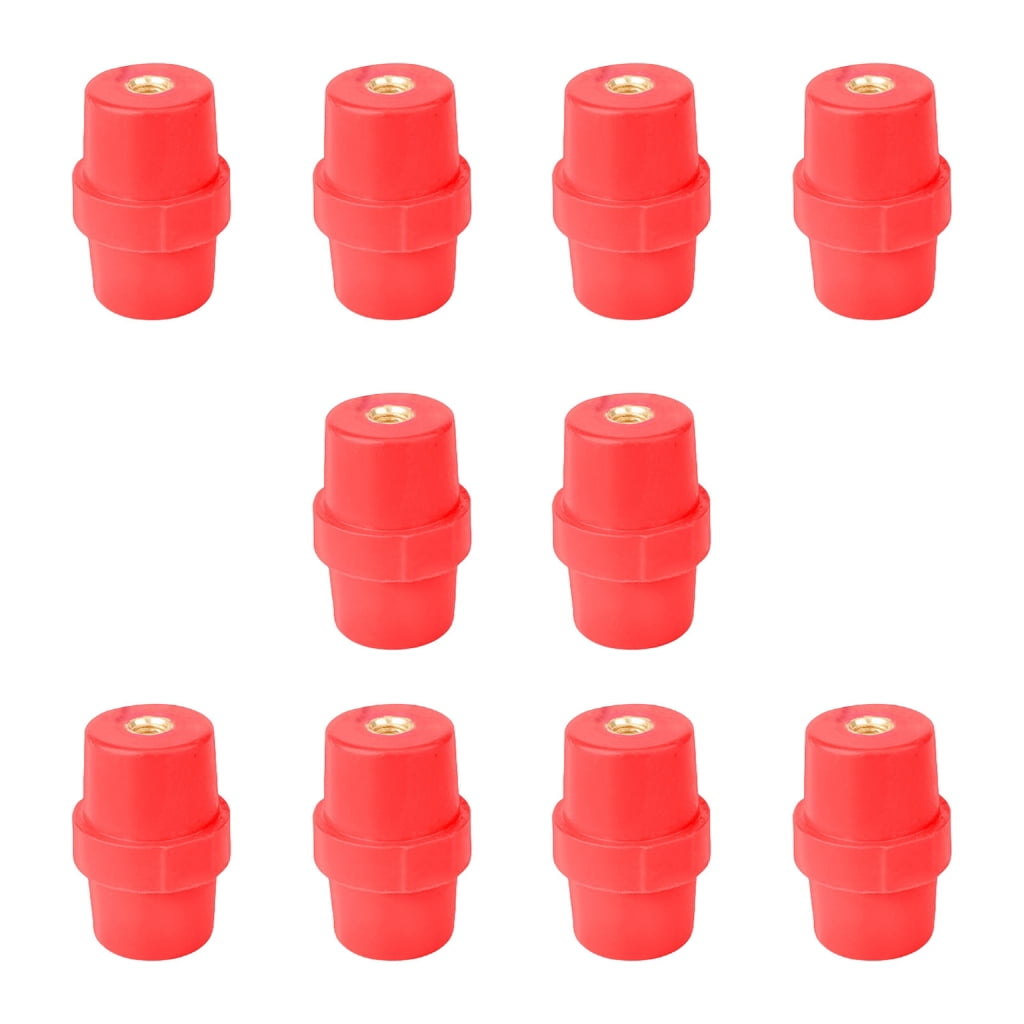 10Pcs High Strength Busbar Insulator Supporter 8mm Polyester Standoff ...