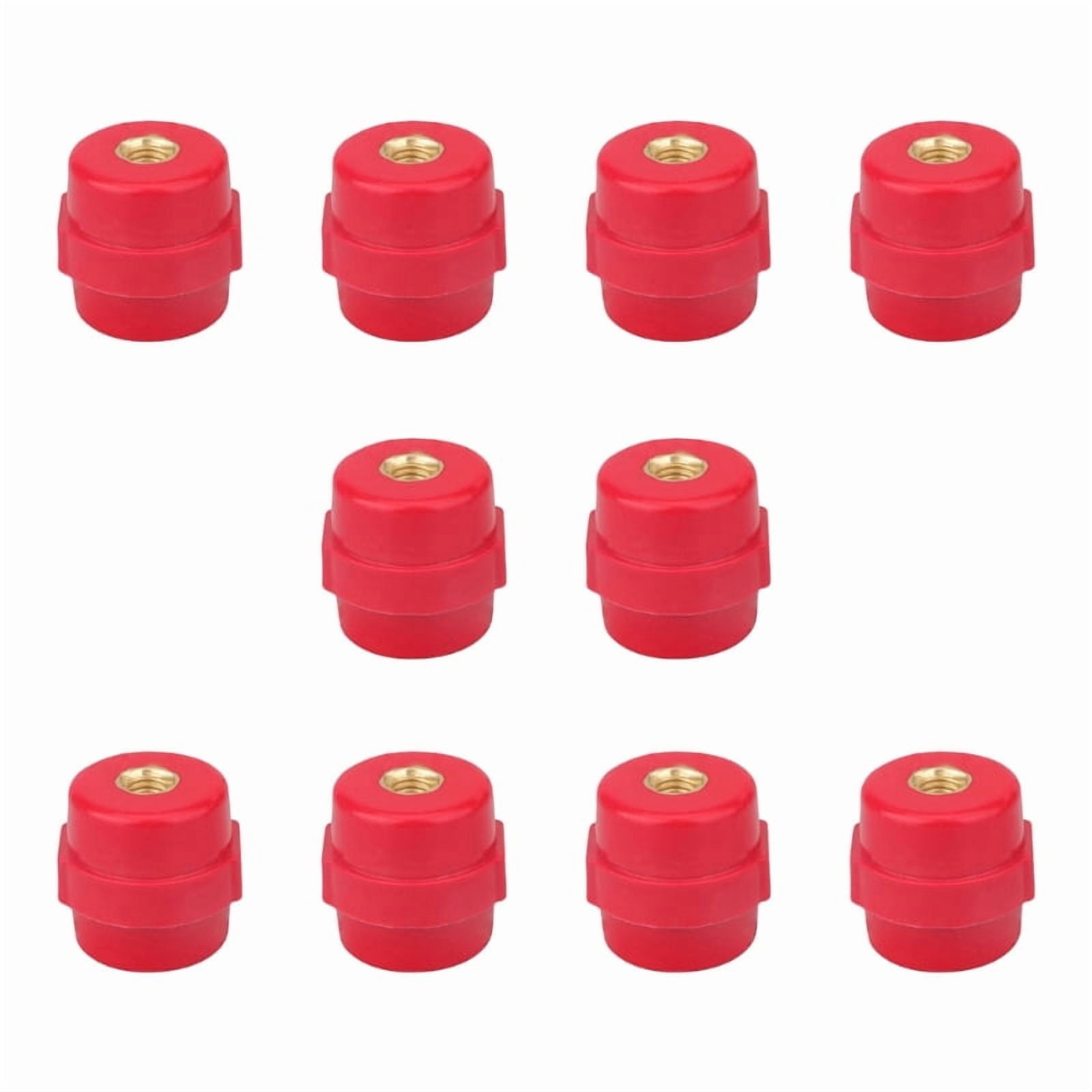 10Pcs High Strength Busbar Insulator Supporter 8mm Polyester Standoff ...