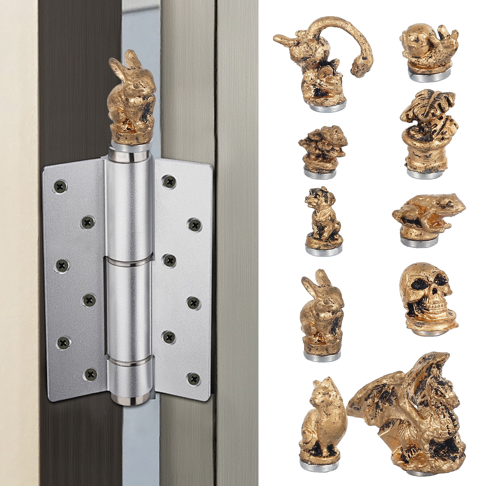 Vintage Cabinet Decor Rabbit Hinge Head, Cute Hinge Decorative Topper ...