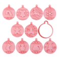 10Pcs Holiday Cookie Molds Safe Durable PP Materials Cookie Baking ...