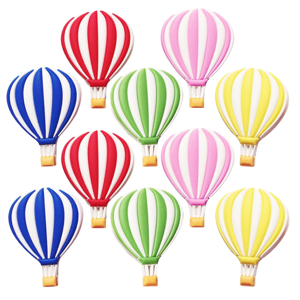 10Pcs Hot Air Balloonr Refrigerator Magnets 3d Hot Air Balloon Fridge ...