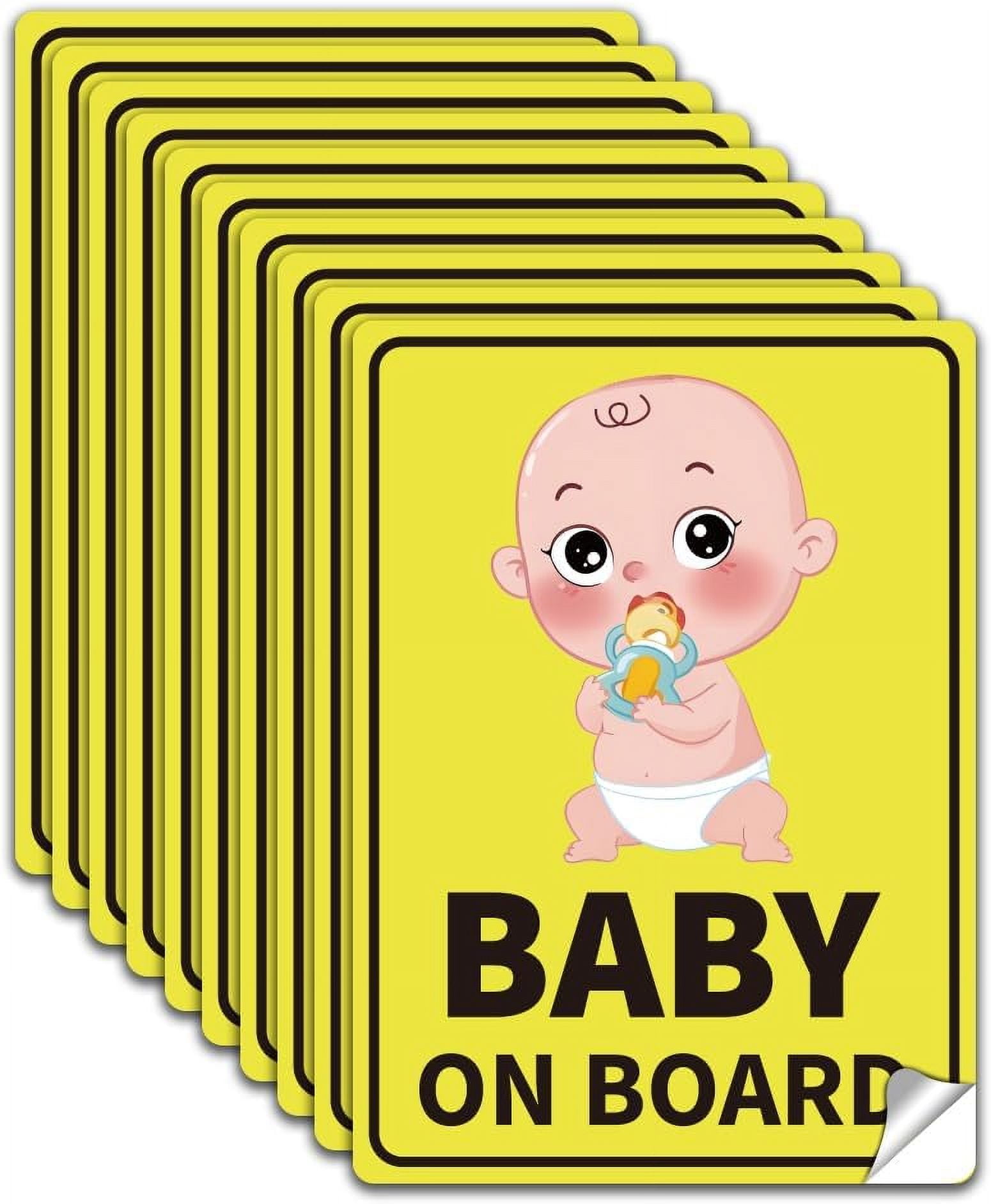 10Pcs Infant on Board Sticker New Born Safety Warning Sign Removable ...