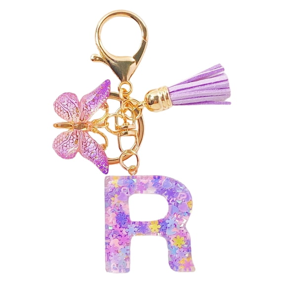 10Pcs Initial Letter Keychain under $5! kkbbma Initial Letter Keychain ...