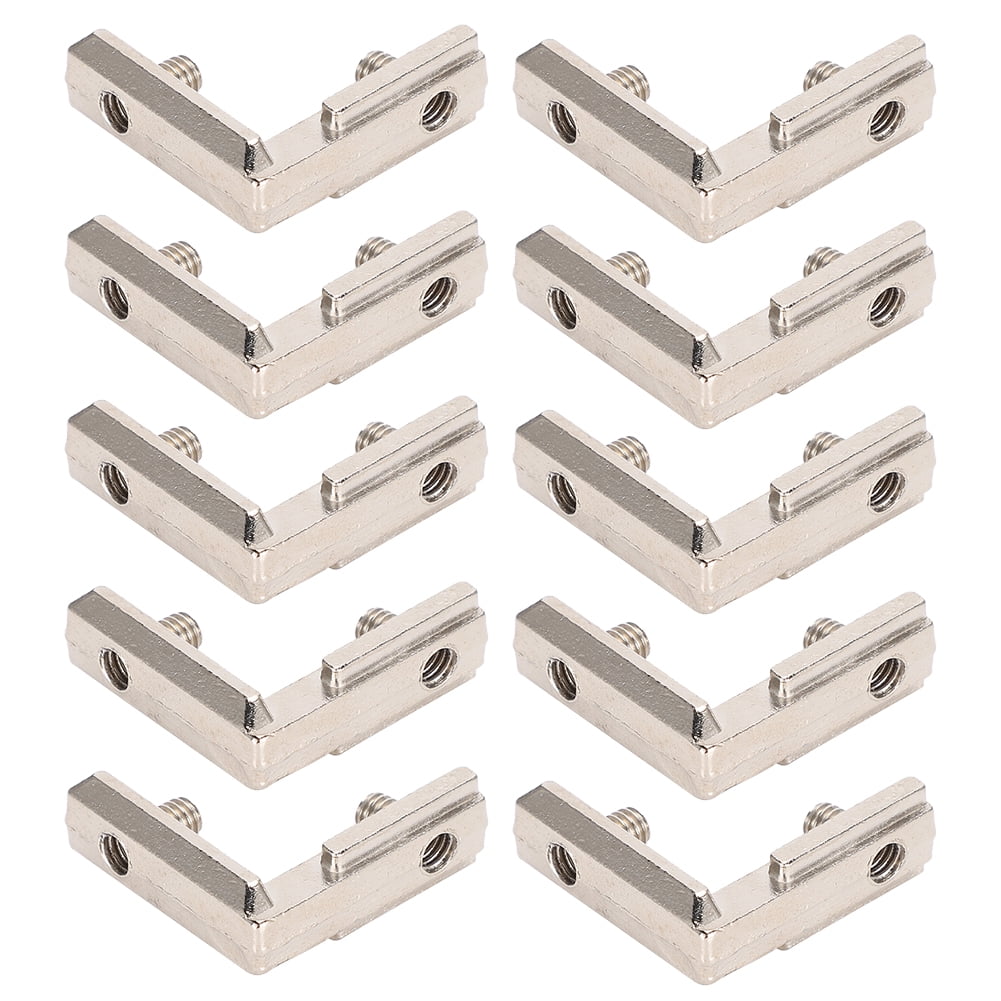 10Pcs Inside Corner Connector Bracket Cast Zinc L Type M5 Accessories ...
