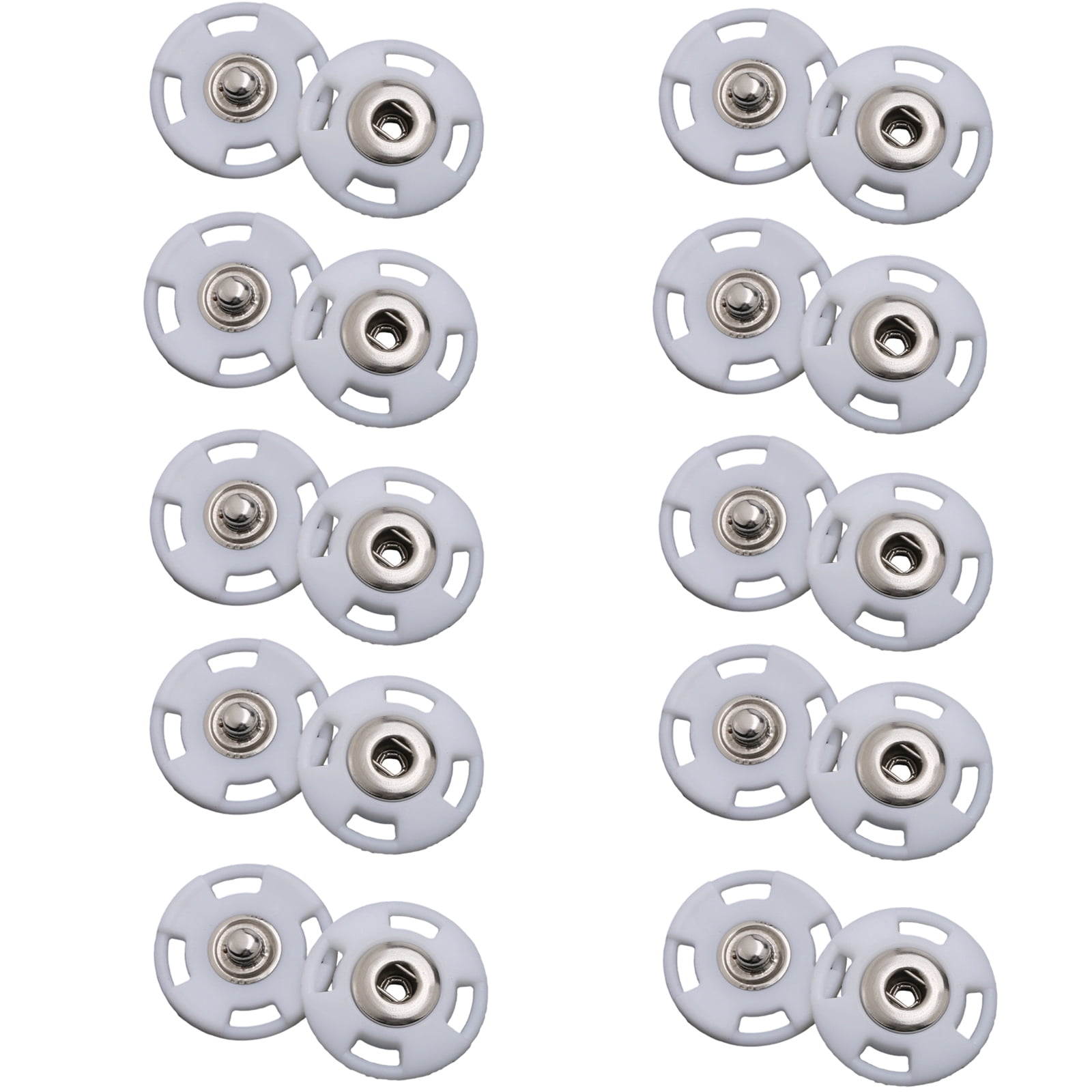 10Pcs Invisible Buttons Plastic Sewing Fasteners Closures For Kids ...