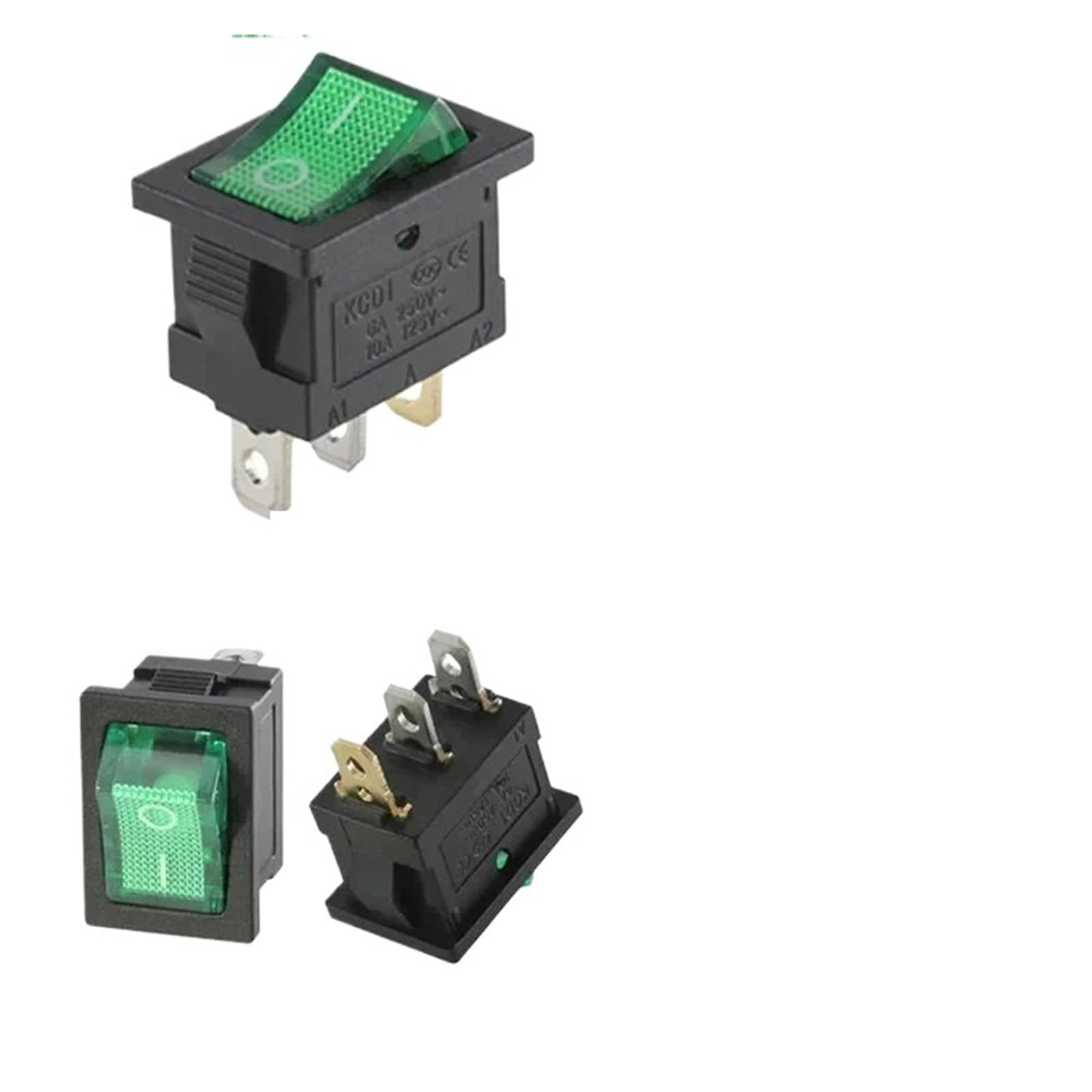 10Pcs KCD1 Series 2/3/4 Pin Boat Car Rocker Position Power Switches ...